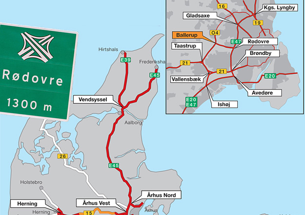 Her er Danmarks motorvejskryds | FDM